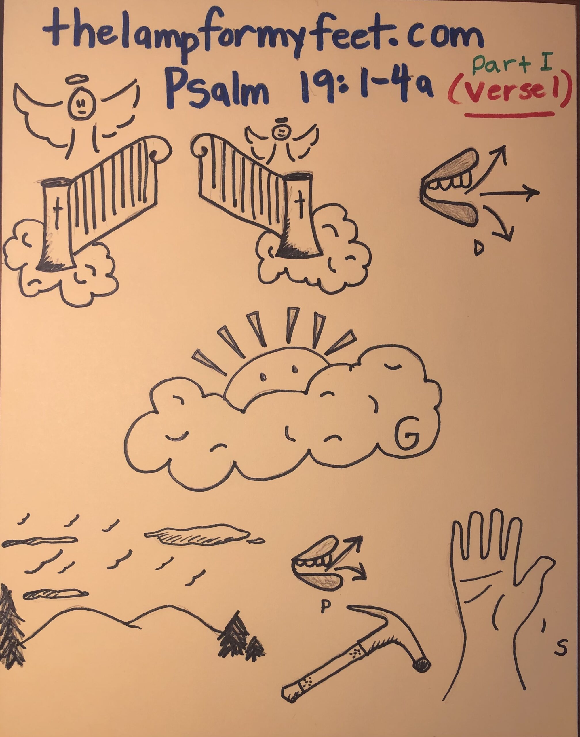 How do I memorize Bible verses? (Draw Psalm 19:1-4a for memory- Part I ...